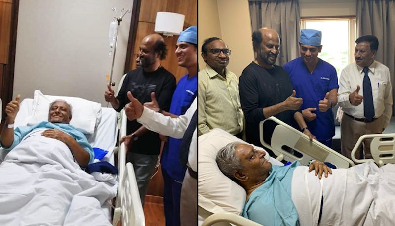 Rajinikanth visits brother at Bengaluru hospital | Asianet Newsable