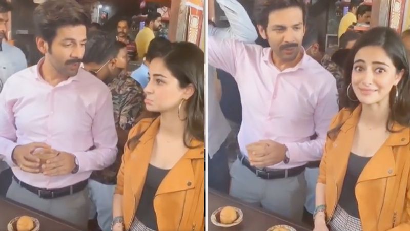 Kartik Aryan And ananya pandey Upcoming movie pati patani Aur vo shooting in lucknow viral video ...