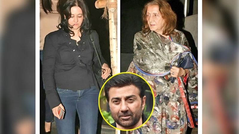 Sunny deol wife pooja and mother prakash kaur seen together - sunny ...