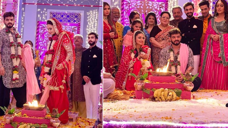 दिव्यांका ने फिर की शादी, ये हैं मोहब्बतें के सेट पर रमन भल्ला के साथ लिए फेरे | ye hai ...