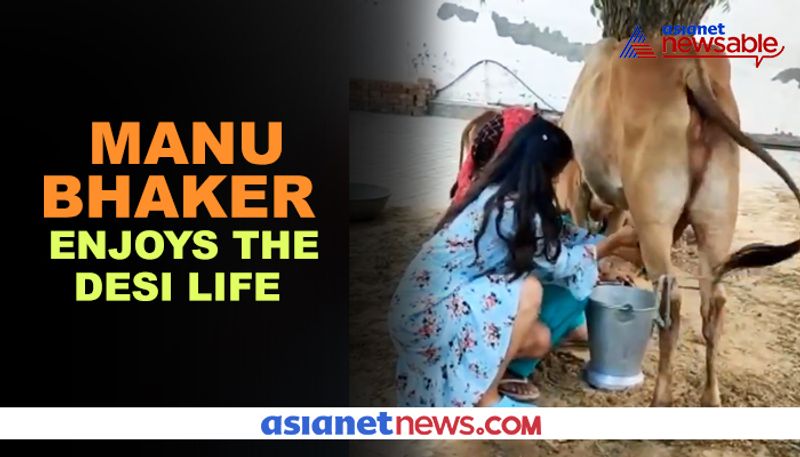 Indian Olympian Manu Bhaker’s desi style of milking cow goes viral ...