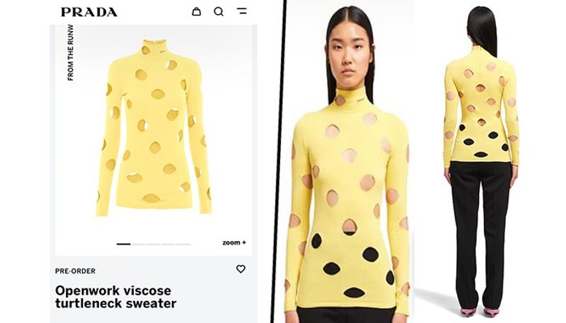 Prada's new yellow sweater will make you look like Swiss cheese: Here's ...