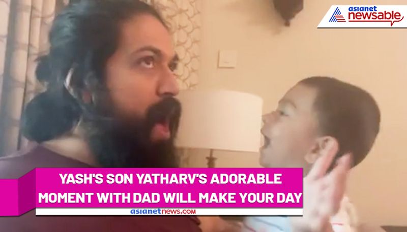 Yash's son Yatharv's adorable moment with dad will make your day ...