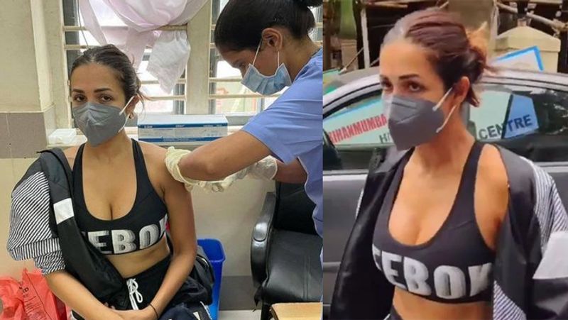 मलाइका ने लगवाई वैक्सीन की दूसरी डोज, कपड़े देख एक बोला- लगता है अंदर फोटोशूट चल रहा था ...