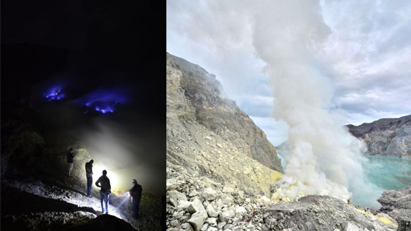 Women Dies After Falling Into Indonesian Volcano ಜ್ವಾಲಾಮುಖಿ ಮುಂದೆ ನಿಂತು ...