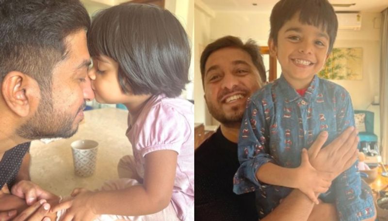 Vineeth Sreenivasan : മക്കള്‍ക്കൊപ്പം കുസൃതിയുമായി വിനീത് ശ്രീനിവാസ ...