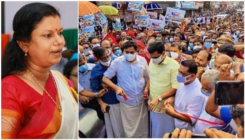 'മി(നി)സ്റ്റർ മരുമകന് എതിരെ കേസ് എടുക്കണം'; ഉദ്ഘാടനത്തിലെ ആ ...