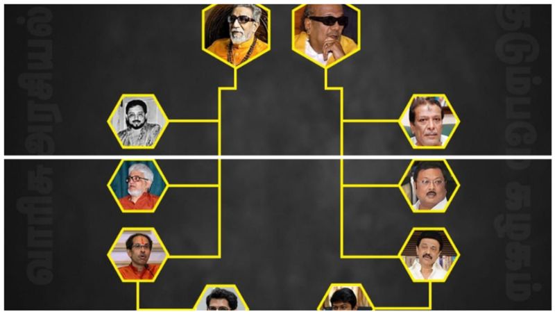 பால் தாக்கரே - கருணாநிதி குடும்பங்களுக்கு இடையே என்னவெல்லாம் ஒற்றுமை ...