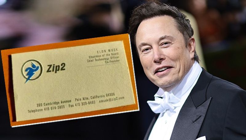 'Ancient times': Elon Musk reacts to his business card from 1995 which ...