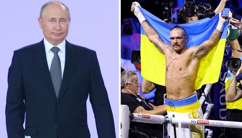 Ukrainian boxing hero Oleksandr Usyk slams 'weak' Vladimir Putin after ...