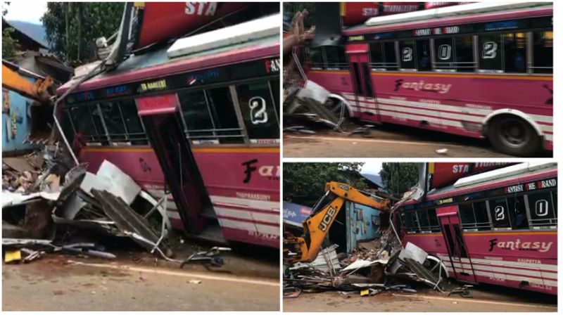 ബസ് നിയന്ത്രണം വിട്ട് കടയിലേക്ക് ഇടിച്ചു കയറി; യാത്രക്കാര്‍ക്ക് പരിക്ക് ...