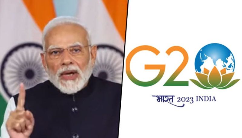 PM Modi unveils G20 summit logo featuring lotus