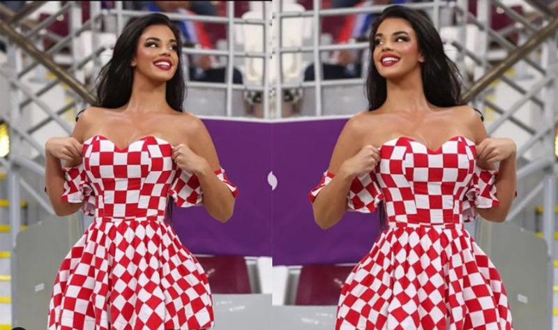 फीफा वर्ल्ड कप में ऐसी ड्रेस पहनकर पहुंची हसीना, मच गया हंगामा, कतर की ...