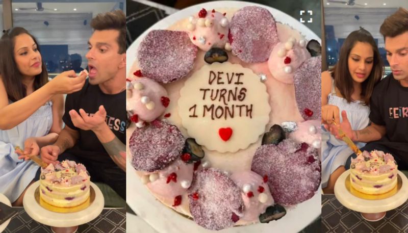 മകള്‍ ജനിച്ചിട്ട് ഒരു മാസം; കേക്ക് മുറിച്ച് ആഘോഷിച്ച് ബിപാഷയും കരണും ...