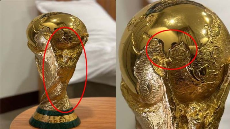FIFA WORLD CUP ट्रॉफी में किसी को दिख रहा अखंड भारत तो को किसी को जीजस ...