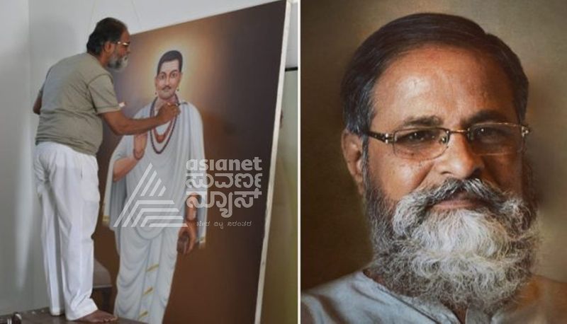 ಸುವರ್ಣ‌ಸೌಧದಲ್ಲಿ ಗಮನ ಸೆಳೆಯುತ್ತಿರುವ ವಿಜಯಪುರದ ಕಡೇಮನಿ ಬಿಡಿಸಿದ ವಿಶ್ವಗುರು ...