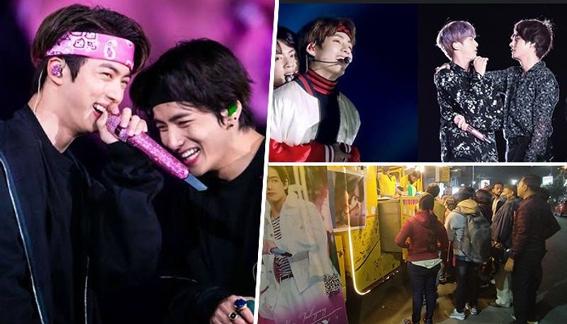 BTS V rings in first birthday without Jin hyung; Kolkata fans put LED ...