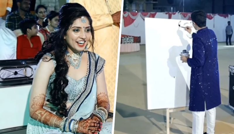 Watch: Groom surprises his bride with this unique gift; viral video stunned netizens - Asianet ...