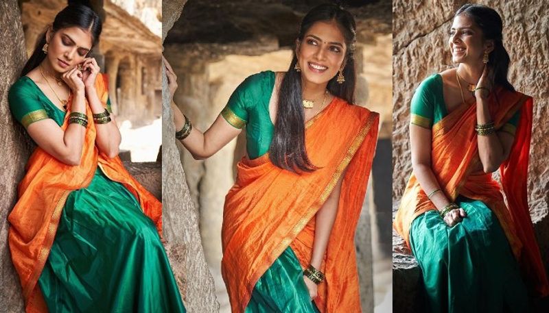 హాఫ్ శారీలో మాళవికా మోహనన్ కొంటె పోజులు.. చిరునవ్వుతో గుండెల్ని ...