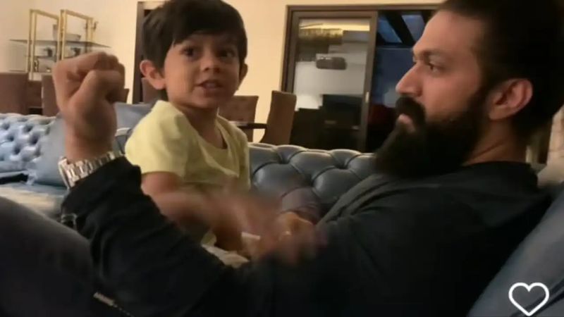 WATCH: KGF star Yash and his son Yatharv's cute chat; take a look at ...