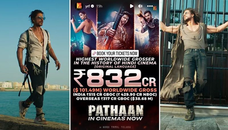 Pathaan Box Office Day 13: Shah Rukh Khan starrer mints 850 crores, breaks pre-existing records
