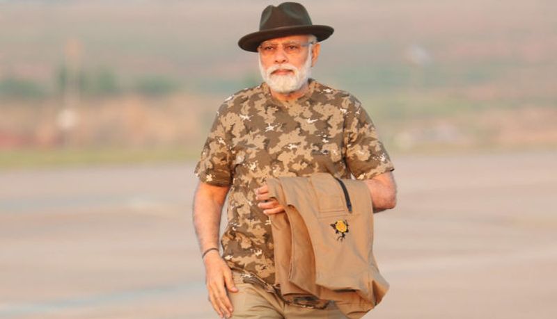 (PHOTOS) PM Narendra Modi at Bandipur Tiger Reserve | Asianet Newsable