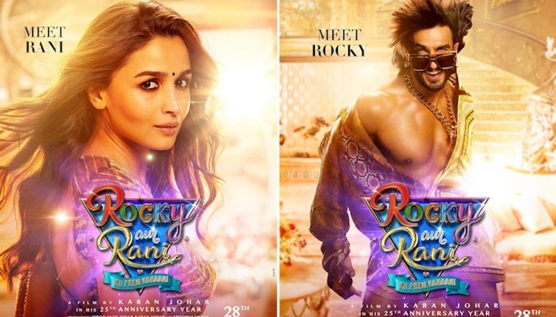 Karan Johar unveils posters of Ranveer Singh, Alia Bhatt in 'Rocky Aur ...
