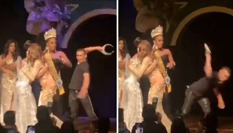 Brazil beauty pageant: Furious husband smashes pageant winner's crown ...