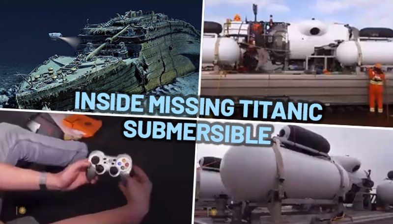 Inside the missing Titanic submersible: Cramped capsule, PlayStation ...