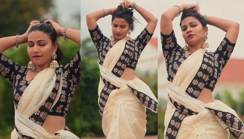 చీరకట్టులో విరహం పెంచేస్తున్న బిగ్ బాస్ ఇనయ.. చేతులు పైకెత్తి నడుము ...