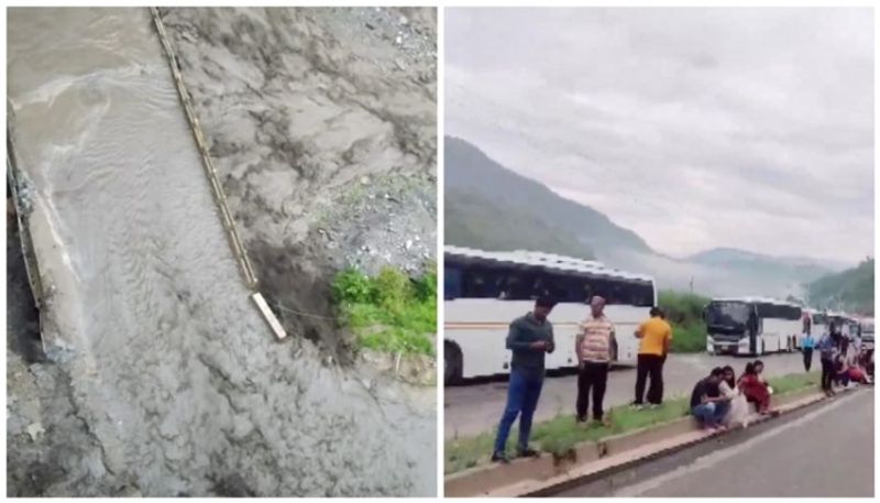 Himachal Pradesh: Heavy rains, flash floods trigger landslide in Mandi; Kullu highway blocked ...