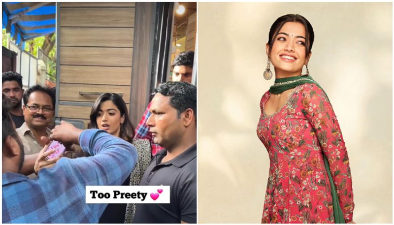 Rashmika Mandanna's fan rude to her, snatches away phone from her hand ...