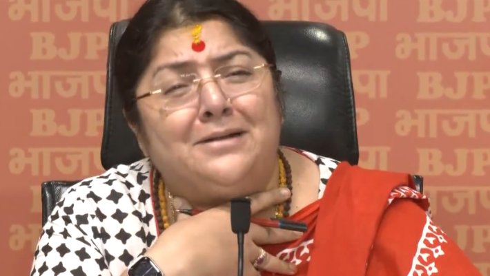 BJP MP Locket Chatterjee breaks down on violence against women during ...