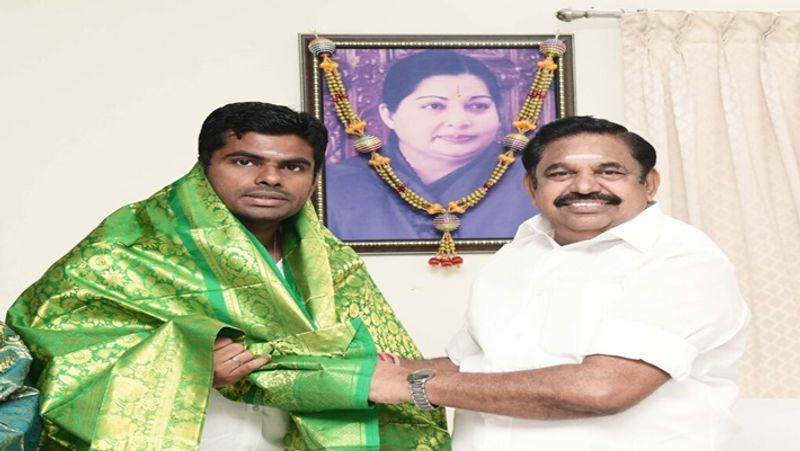 annamalai support edappadi palanisamy திமுகதான் காங்கிரஸின் கொத்தடிமை: இபிஎஸ்சுக்கு அண்ணாமலை ...