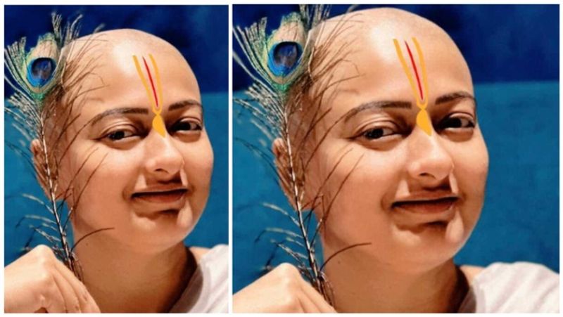 தலைவிக்கு செம்ம தில்லு.. திருப்பதிக்கு மொட்டை போட்டு... நாமத்தோடு ...