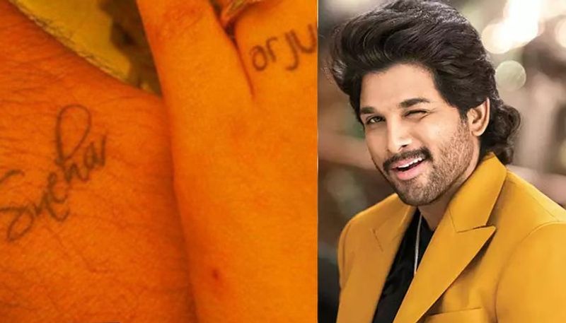 అల్లు అర్జున్ టాటూను గమనించారా..? వైరల్ అవుతున్న టాటూ సీక్రేట్ ఏంటంటే ...