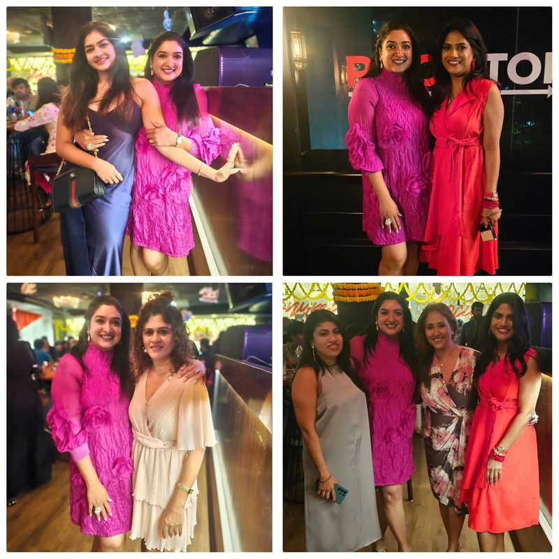 Anitha Vijayakumar Photos : இவங்கள பார்த்தா 50 வயசு மாதிரியா தெரியுது.. ஃப்ரெண்ட்ஸ் உடன் கேக் ...