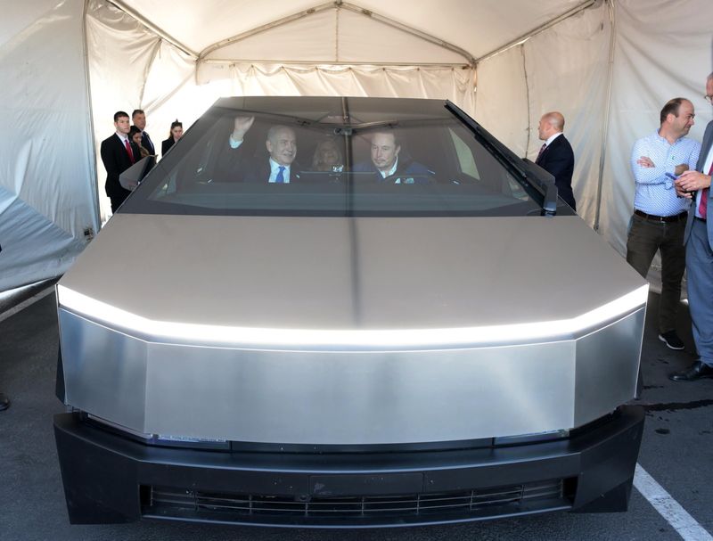 Israel PM tours Tesla factory with Elon Musk; takes ride in yet-to-be ...