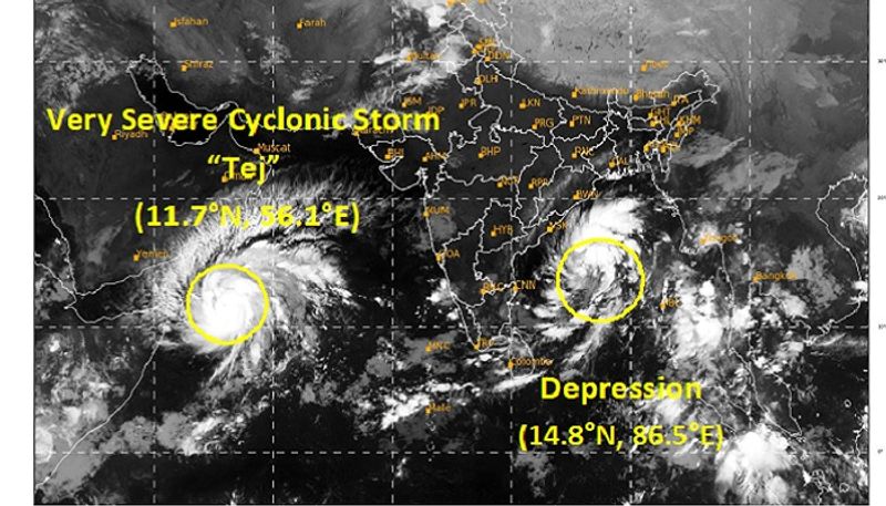Cyclone Tej set to intensify into severe cyclonic storm today; No ...
