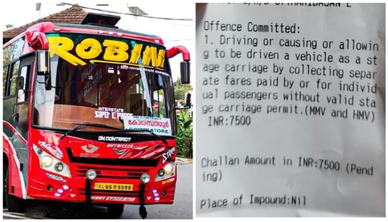 robin bus issue : പിഴയോട് പിഴ, വഴിനീളെ പിഴ, എംവിഡി വന്നത് വെറുതേയല്ല! റോബിന് അടിച്ചുകൊടുത്തത് ...
