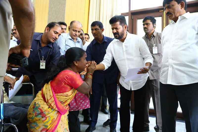 Peoples dissatisfaction with Telangana CM Anumula Revanth Reddy's Praja ...