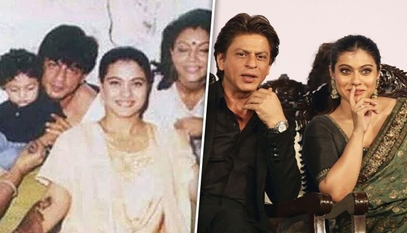 Throwback: Shah Rukh Khan, Gauri Khan enjoy Kajol's mehendi with baby Aaryan, see viral pictures