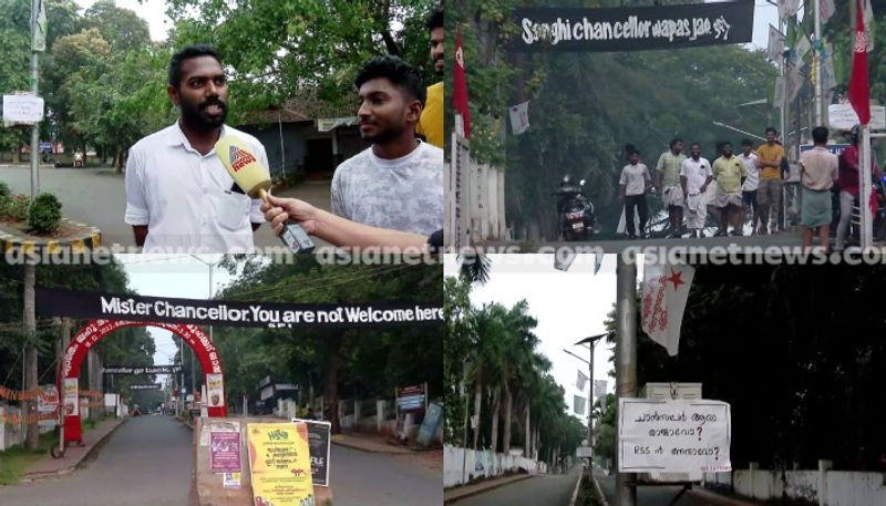 Kerala: SFI erects black banners at Calicut University ahead of ...