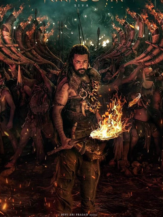 Kanguva Udhiran Look: நெஞ்சில் ரத்தம்... தலையில் மான் கொம்பு! யார் அந்த ...