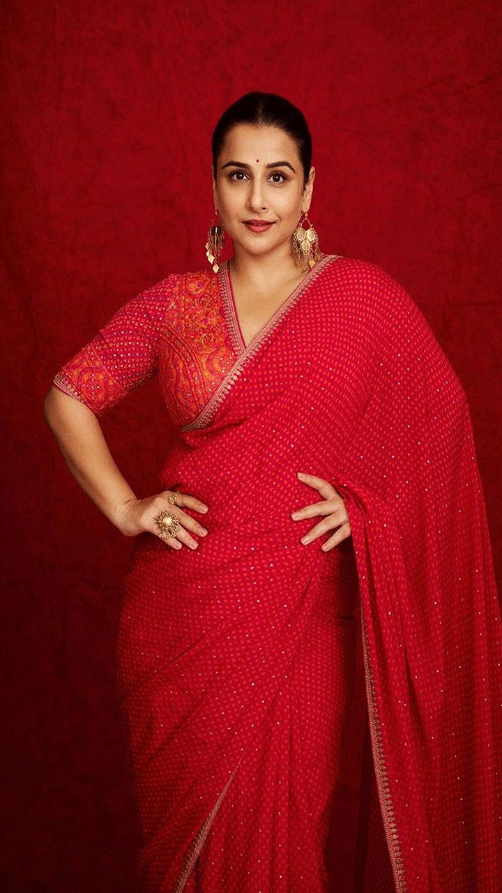 Ram Navami: Vidya Balan Inspired Saree Designs for Puja- Asianet Newsable