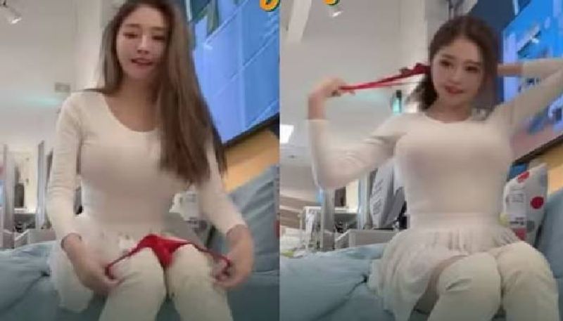 ഫർണിച്ചർ ഷോപ്പിലിരുന്ന് അടിവസ്ത്രമഴിച്ച് മുടി കെട്ടി, വീഡിയോ പോസ്റ്റ് ചെയ്തു; ഇൻഫ്ലുവൻസറിന് വ ...