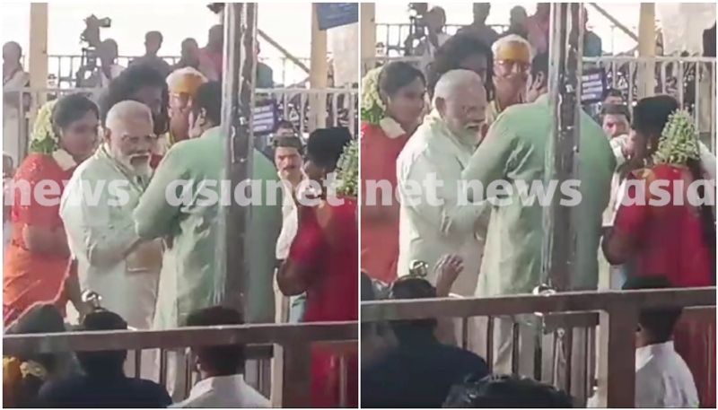 PM Modi attends wedding of Suresh Gopi's daughter at Guruvayur temple ...