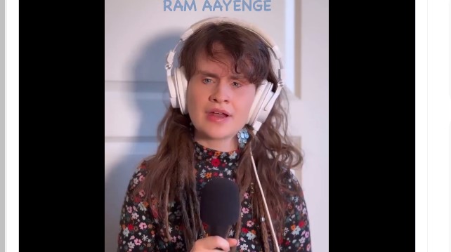 Ram mandir: German singer Cassandra Mae Spittmann soulfully sings Ram ...