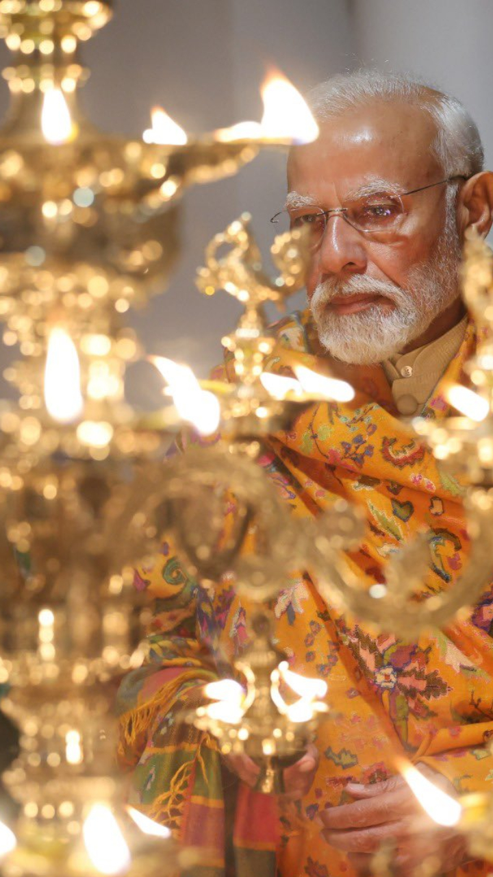 श्री राम के स्वागत में PM मोदी ने प्रज्जवलित की राम ज्योति, PHOTO - ram ...