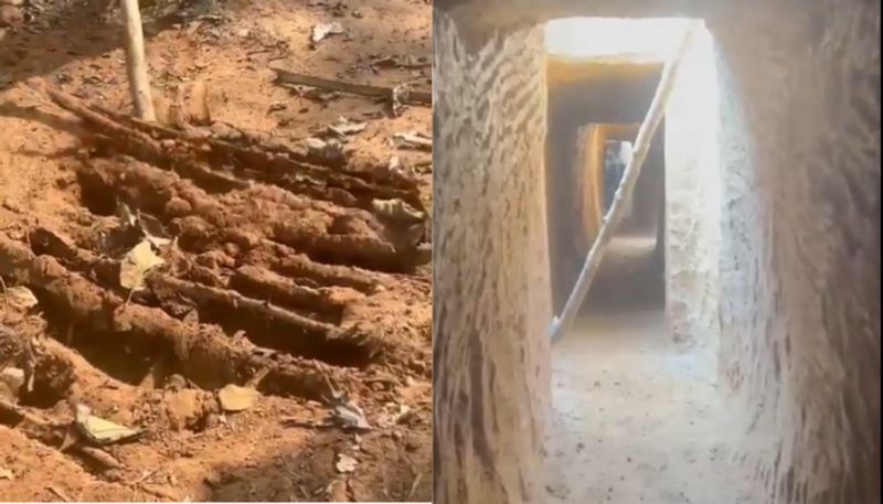 chhattisgarh police discovers maoists secret tunnel in dantewada in a viral video kms ...